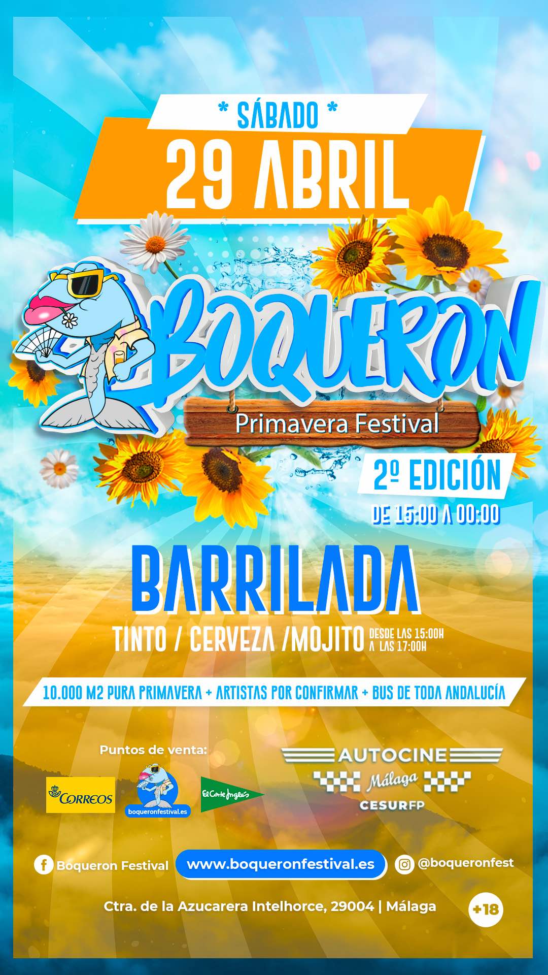 Nueva edición del Boquerón Primavera Festival en el Autocine - Malaguear